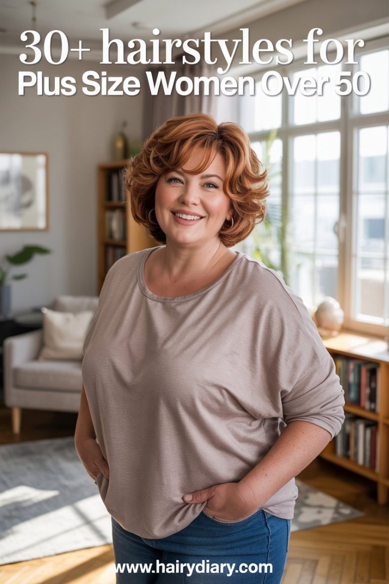 30+ Stunning Hairstyles for Plus Size Women Over 50 – HairyDiary