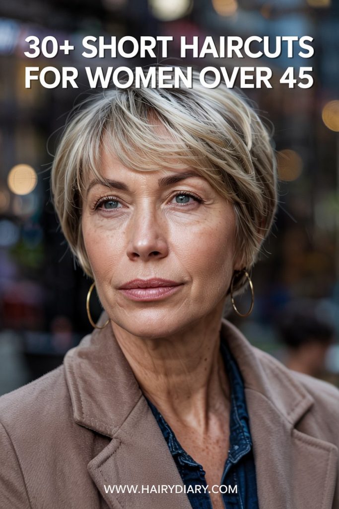30+ Stunning Short Haircuts for Women Over 45 – HairyDiary