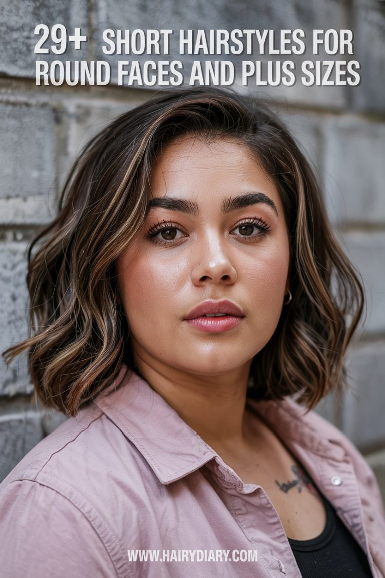 29+ Flattering Short Hairstyles for Round Faces and Plus Sizes – HairyDiary