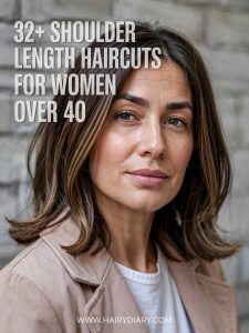 32+ Stunning Shoulder Length Haircuts for Women Over 40 – HairyDiary