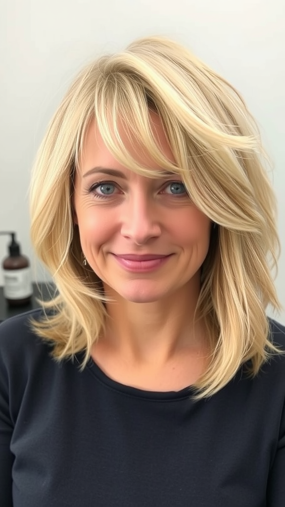 32+ Stunning Shoulder Length Haircuts for Women Over 40 – HairyDiary